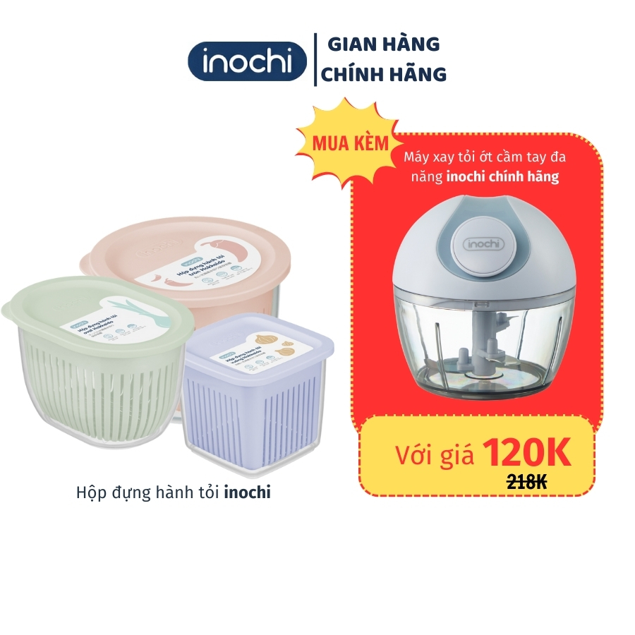 Hộp đựng hành tỏi inochi, rổ dạng lưới giúp chống ẩm, ráo nước tốt, đồ ...