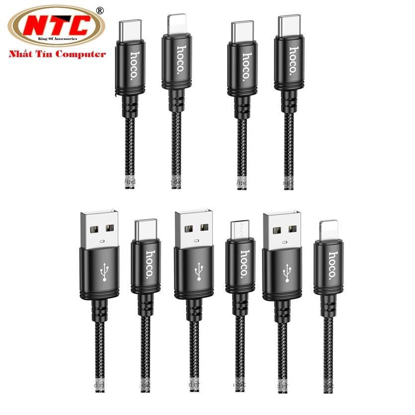 Cáp sạc nhanh Hoco X89 TypeC to TypeC 60W / TypeC to LN 20W / USB to ...