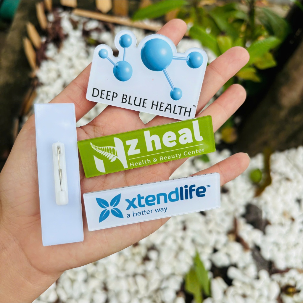 Ghim cài áo hình logo thương hiệu, sản phẩm bảng tên, thẻ đeo áo thiết ...