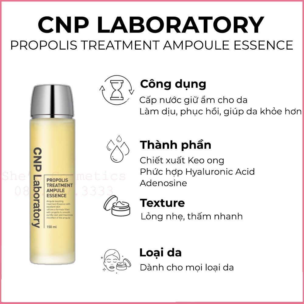 Nước thần keo ong CNP cấp ẩm chống lão hóa dung tích 50ml - 100ml - 150ml | Shopee Việt Nam