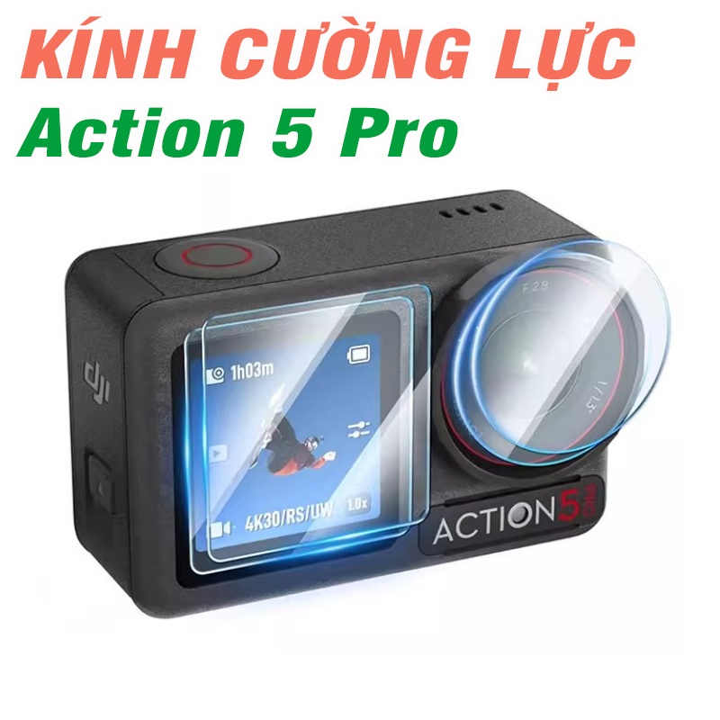 Bộ kính cường lực cho DJI Osmo Action 5pro và action 4/3 - Bảo Vệ Ống ...