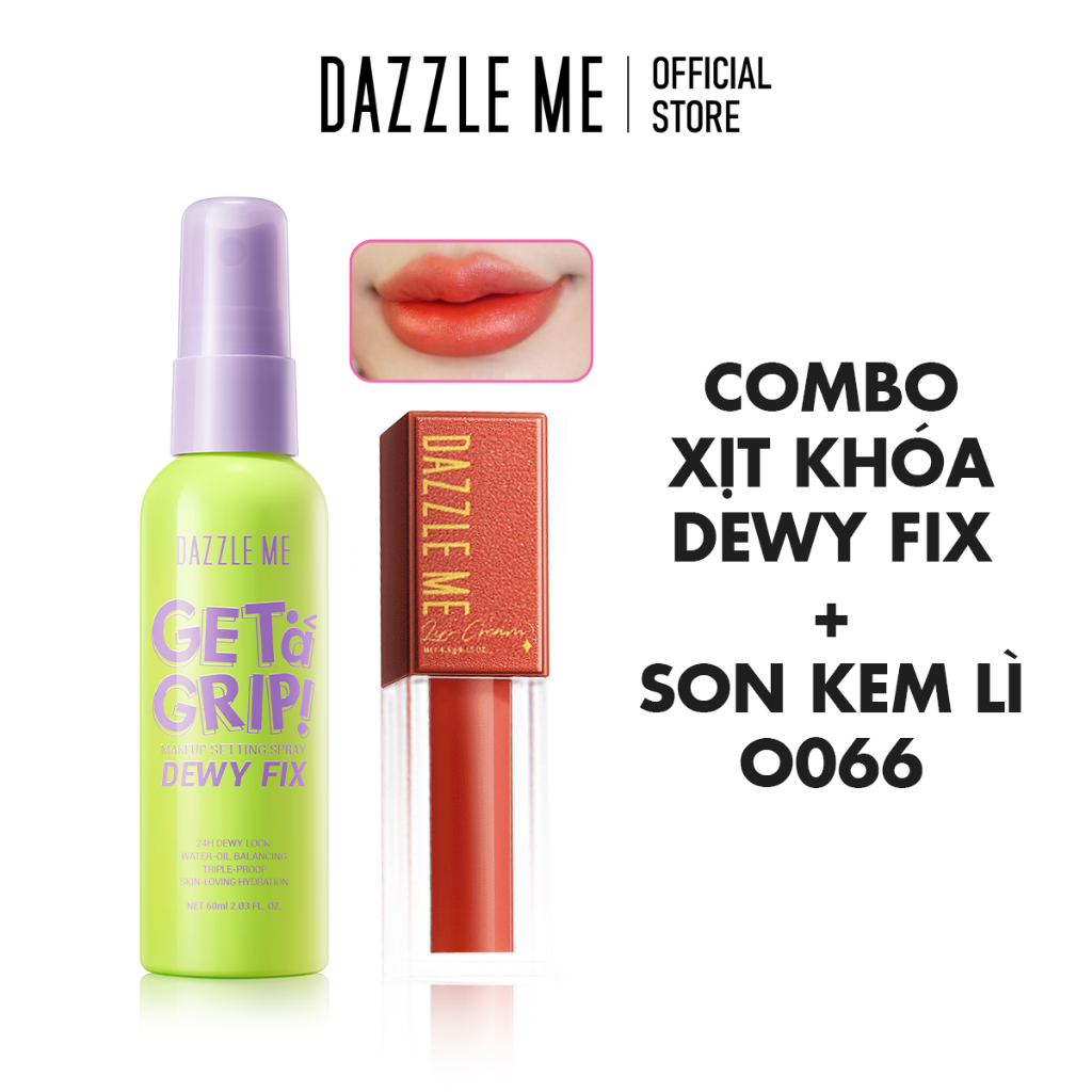 Xịt Khóa makeup Nền DAZZLE ME Setting Spray Dewy Fix Cố Định Trang Điểm ...