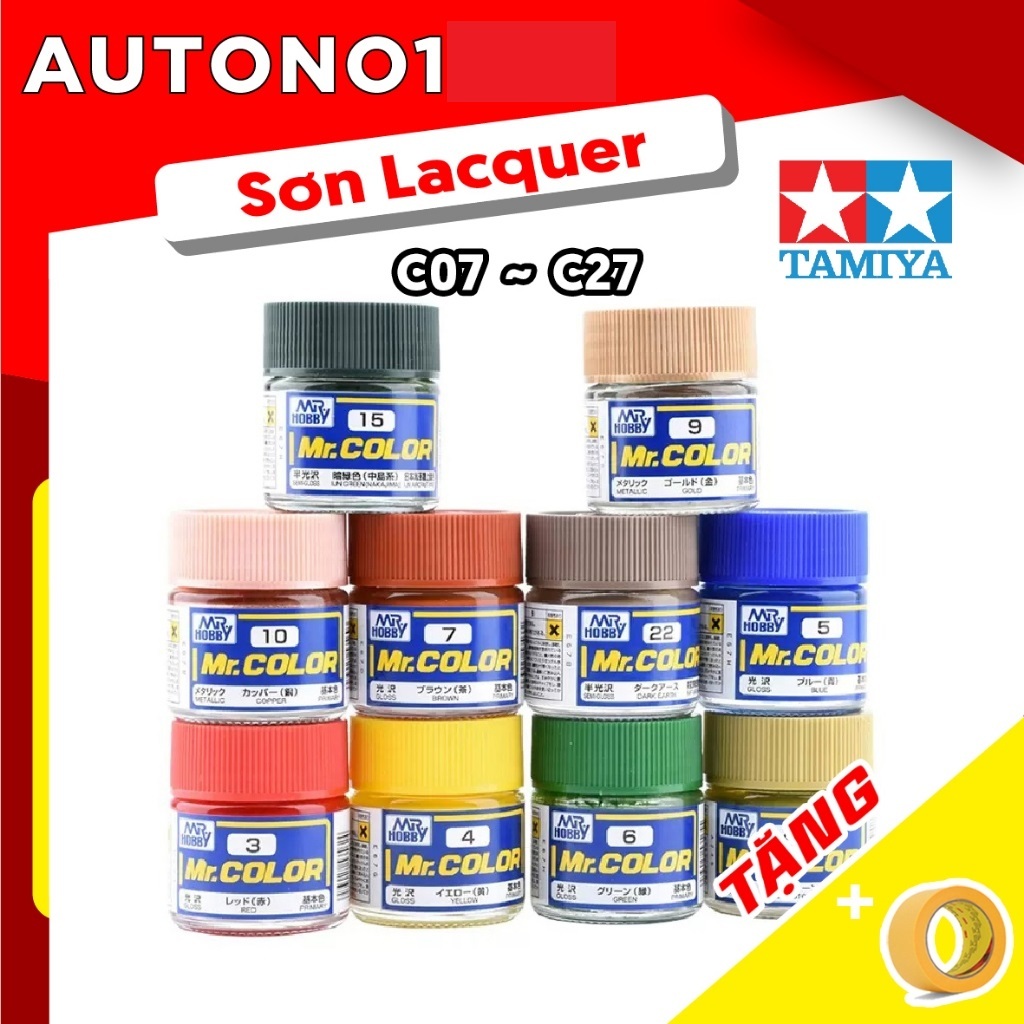 Lacquer ( c7 ~ c27 ) sơn mô hình Mr. Hobby - Mr. Color | Shopee Việt Nam