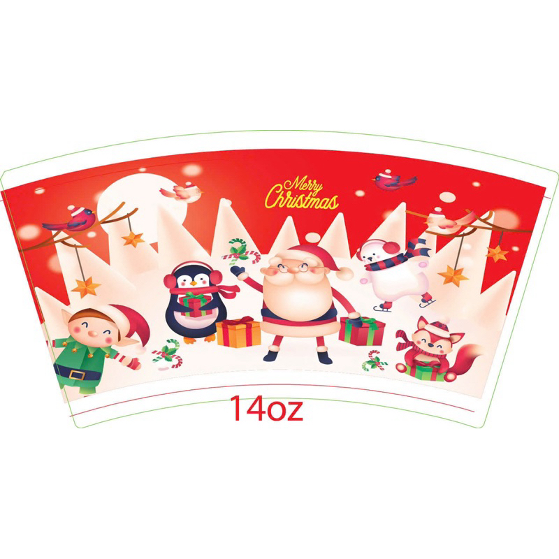 Ly giấy Noel 360ml 100c | Shopee Việt Nam