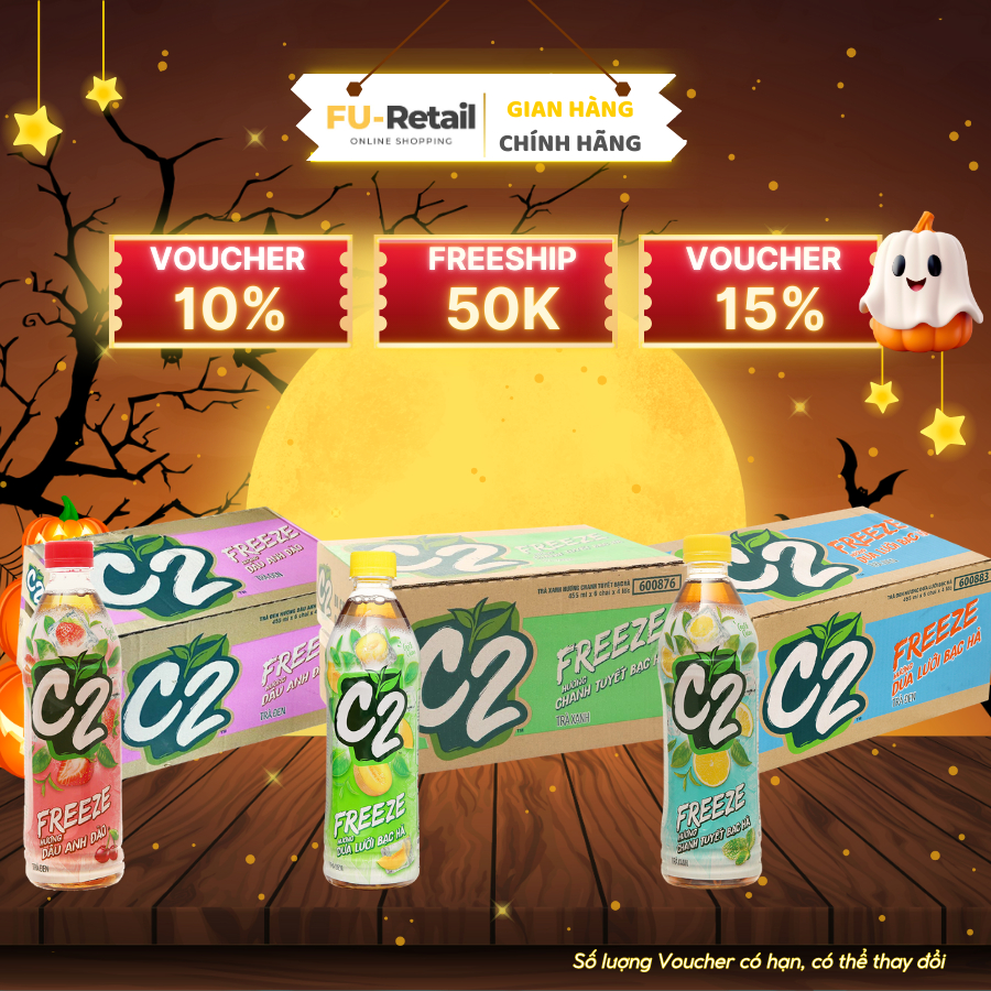 [THÙNG 24 CHAI] Trà xanh C2 Freeze Đủ Vị 455ml | Shopee Việt Nam