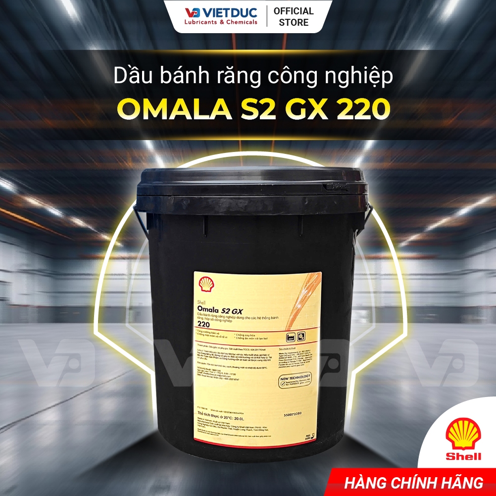 Dầu bánh răng công nghiệp Shell Omala S2 GX 220 - Xô 20L | Shopee Việt Nam