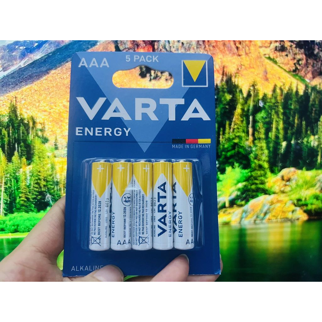 Vỉ 5 pin đũa Varta Energy Alkaline AAA LR03 MN2400 1.5V – Made in ...