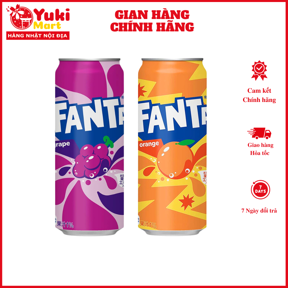 Thùng nước ngọt Fanta cam, Nho Nhật Bản | Shopee Việt Nam