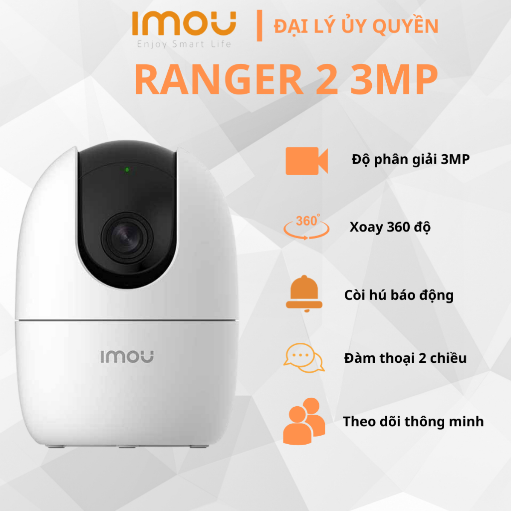 Camera WIFI trong nhà xoay 360, có đàm thoại 2 chiều, còi hú IMOU ...