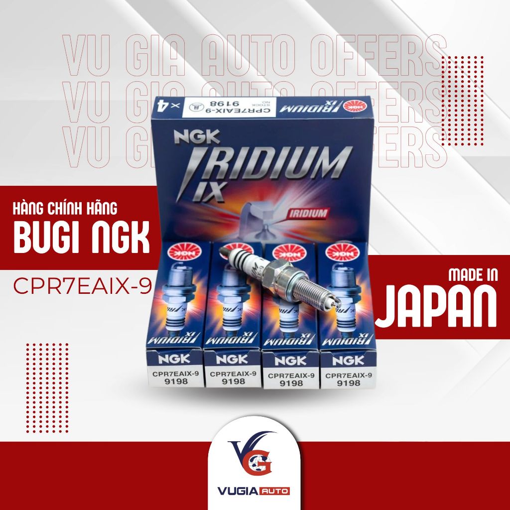 Bugi NGK IRIDIUM CPR7EAIX-9 [HÀNG CHÍNH HÃNG] (SH125, VISION, AIRBLADE ...
