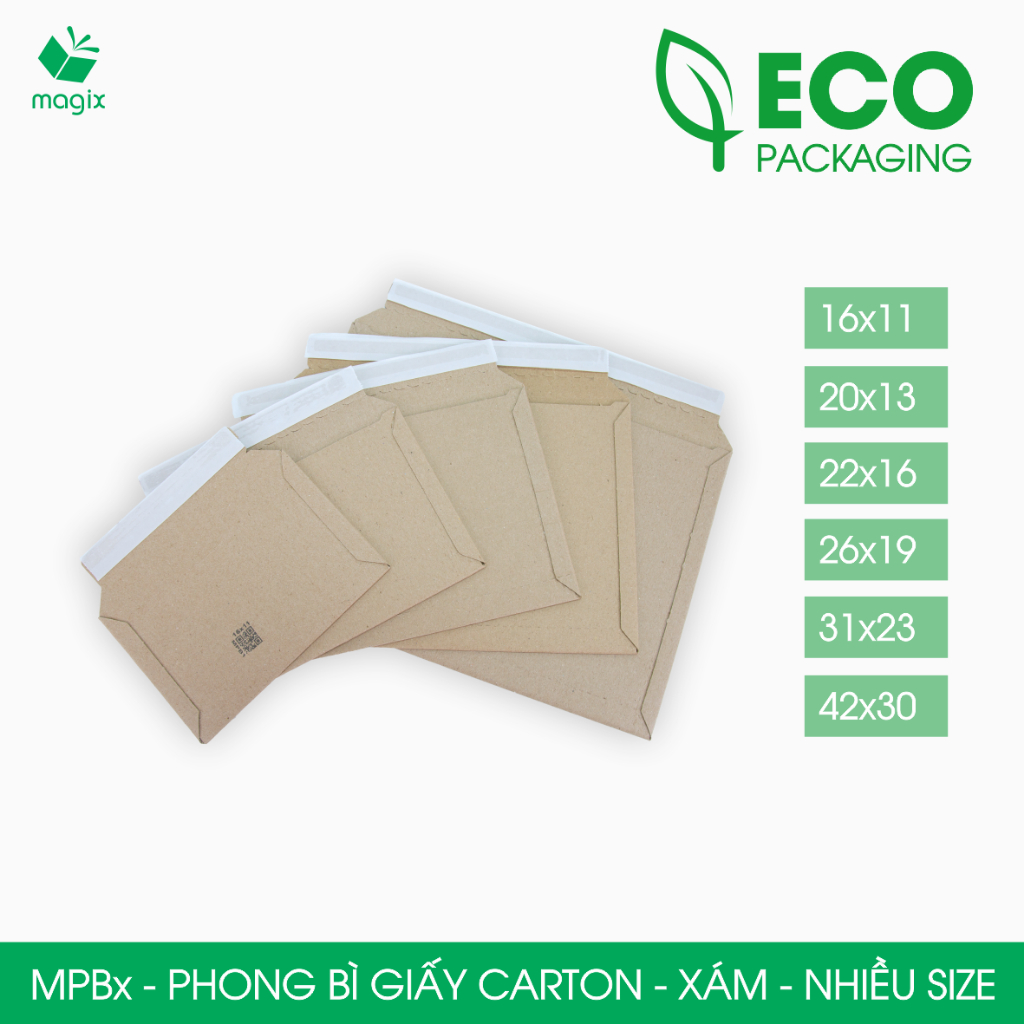 MPB - 100 phong bì carton đóng hàng - Nhiều size - Bìa gói hàng, bìa ...