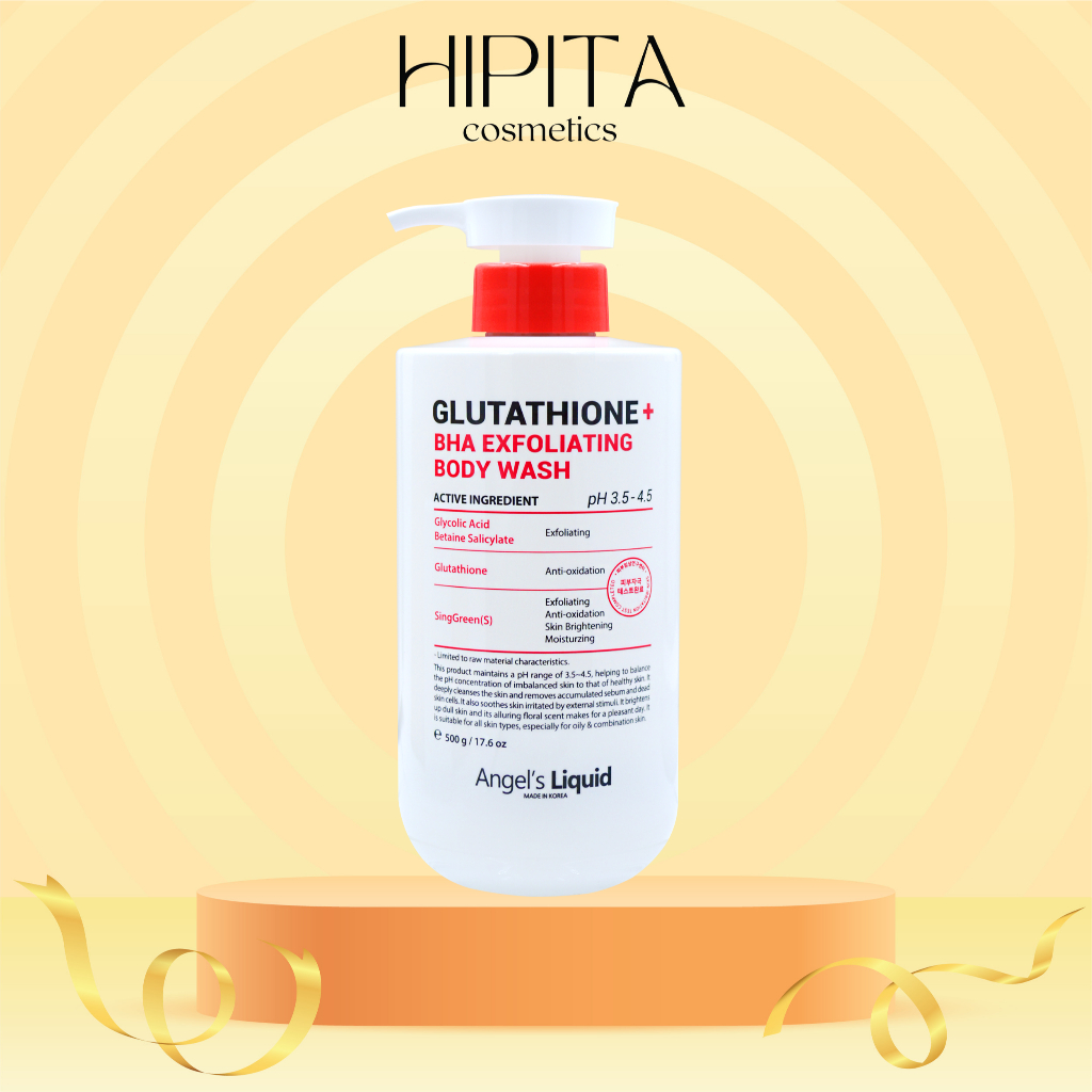 Sữa tắm Angel's Liquid Glutathione Plus BHA Exfoliating Body Wash ...