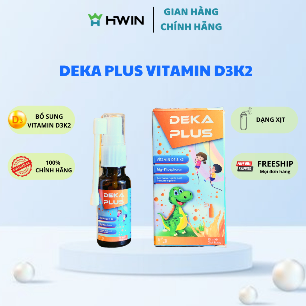 Deka Plus bổ sung vitamin D3K2 dạng xịt 15ml | Shopee Việt Nam