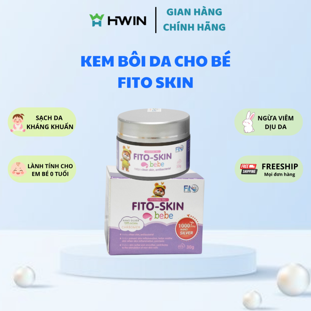 Kem Bôi Da Fito Skin Bebe Kem Trị chứa Nano Bạc thiên nhiên, ngừa viêm ...