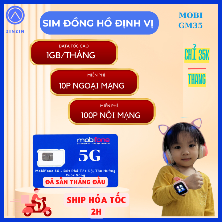 Sim Nghe Gọi Lắp Đồng Hồ Định Vị - Sim 4G Gtel GM35 ( Mobifone ) | Shopee Việt Nam