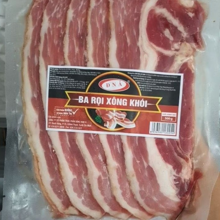 Ba rọi / ba chỉ heo xông khói - bacon ĐNA / LC food gói 500g giao hỏa ...
