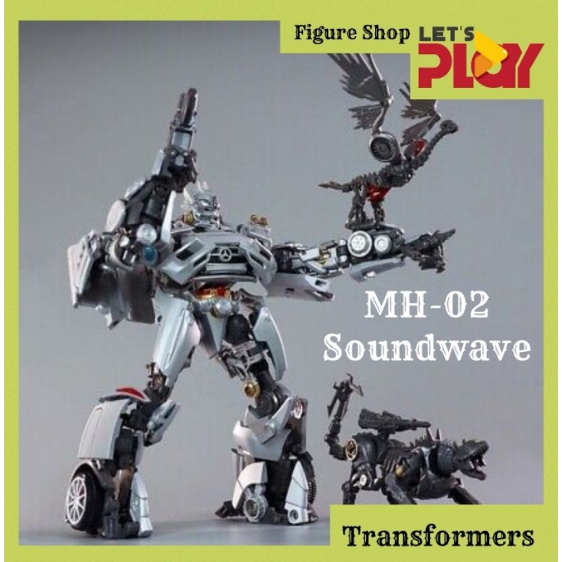 Sẵn kho new Mô hình transformers robot biến hình Soundwave MH-02 acoutiswave MH-02 black mamba ...
