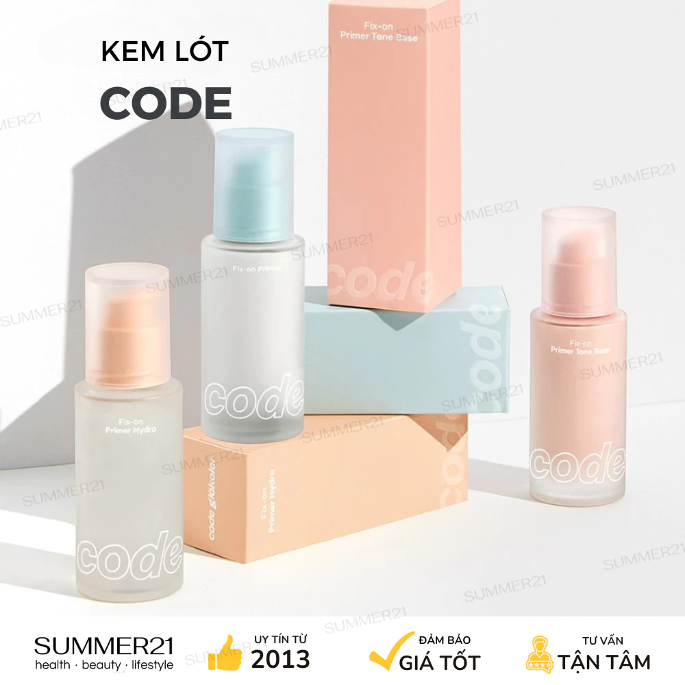 Kem lót CODE GLOKOLOR FIX - ON PRIME TONE BASE SPF33 PA++ 30ML | Shopee ...