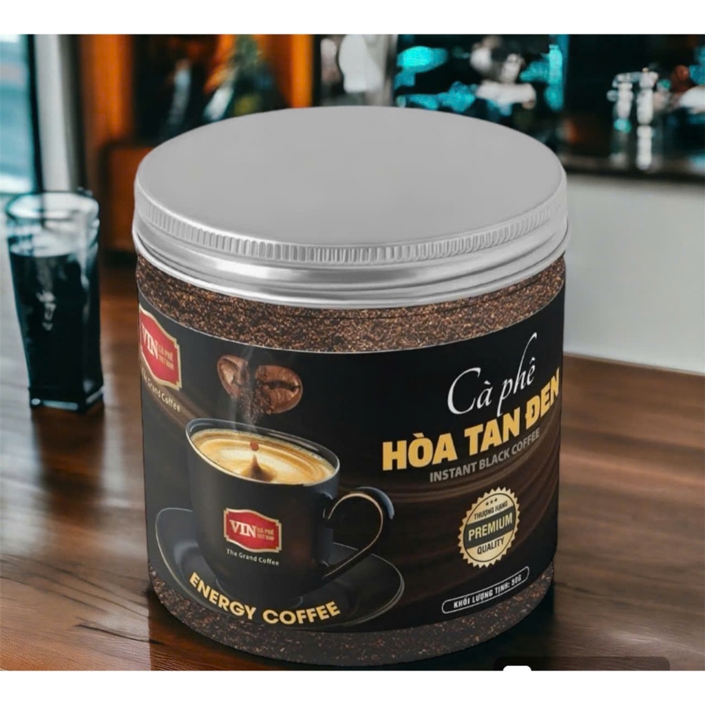 [50gr] VIN Cà Phê Hòa Tan Đen Nguyên Chất--- | Shopee Việt Nam