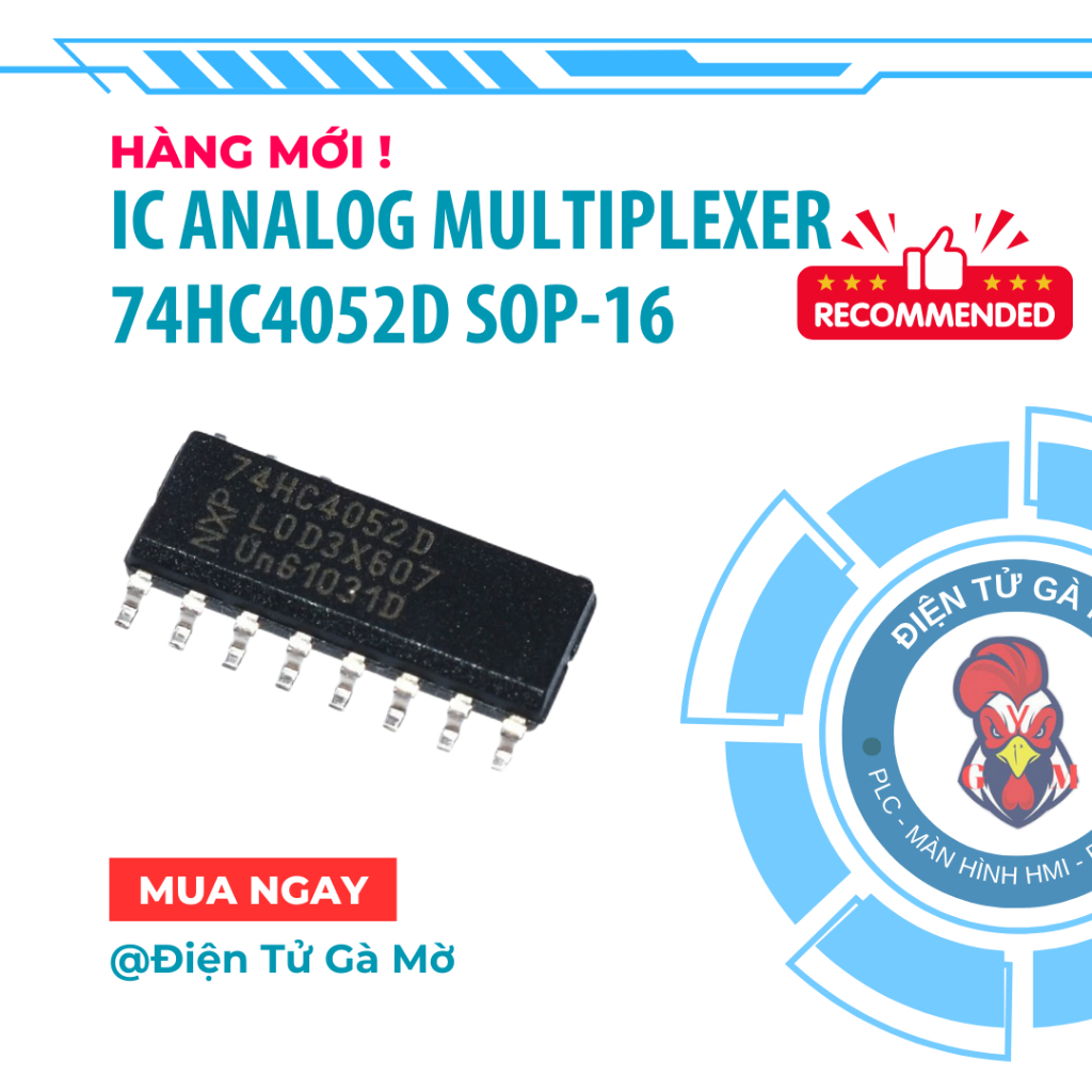 [1 CON] IC Analog Multiplexer 4 Kênh 74HC4052D 74HC4052 4052 SOP-16 ...