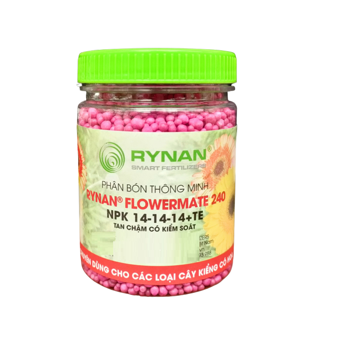 Phân tan chậm thông minh Rynan Flowermate 240 NPK 14-14-14 TE hũ 150g ...