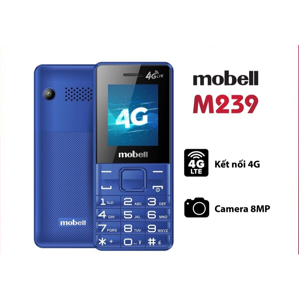 Điện Thoại 4G Mobell M239 4G - Hàng chính hãng , NewFullbox Bảo hành 12 ...