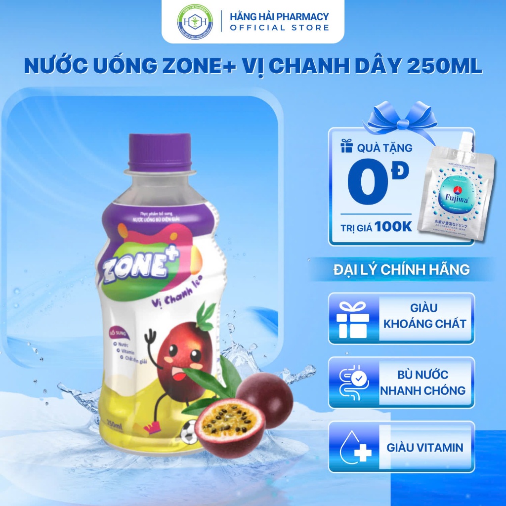 Orezol nước Zone+ chanh leo – Thùng 24 chai 250ml bù điện giải và ...