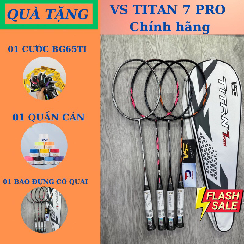 [ Chính hãng ] Vợt Cầu Lông cao cấp VS Titan 7 Pro Căng Sẵn Cước (Tặng ...