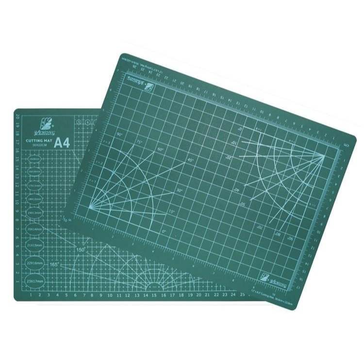 Bảng lót cắt 5 lớp cutting mat A5 A4 A3 A2 A1 cao su tự liền màu xanh ...