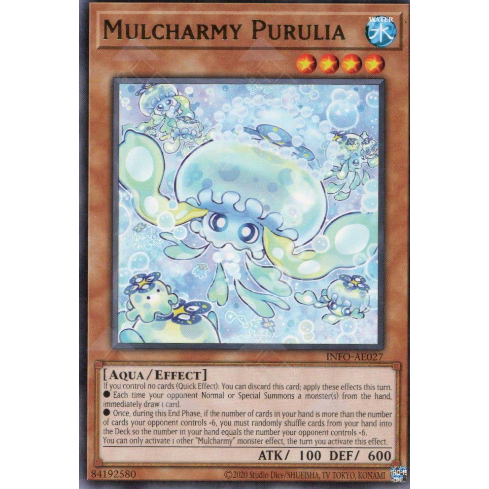 Thẻ bài Yugioh! Mulcharmy Purulia - INFO-AE027 - Rare | Shopee Việt Nam