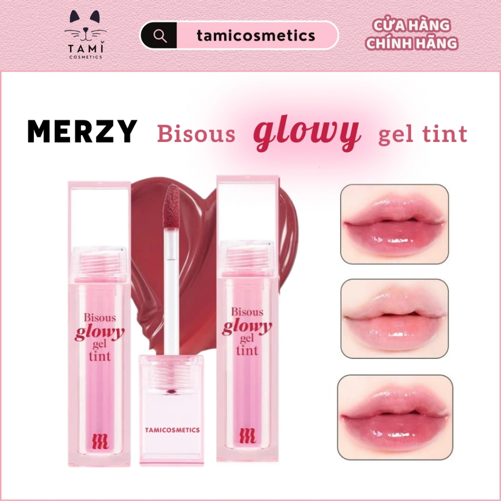 Son Tint Bóng Merzy Bisous Glowy Gel Tint | Shopee Việt Nam