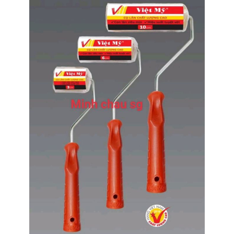 5 cây Cọ lăn chỉ Việt Mỹ, rulo sơn dầu Việt Mỹ 3cm, 6cm, 10cm hàng tốt ...