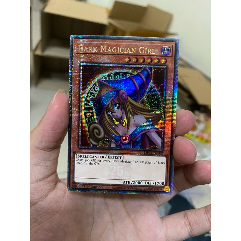 Thẻ bài Dark Magician Girl - MP24-EN009 - Quarter Century Secret Rare - [UK] | Shopee Việt Nam