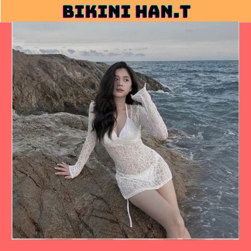 Ms 095 BiKiNi Áo lưới ren đi biển sang chảnh HAN.T Shop HT019 | Shopee Việt Nam