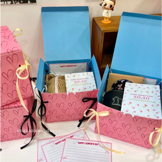 |KHÔNG BÁN LẺ HỘP - VUI LÒNG ĐỌC KỸ HÌNH 1| Hộp Gift Box Trái Tim cột ...