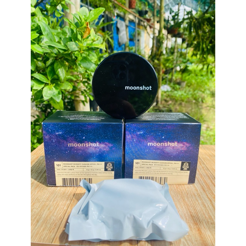 ( Gốc 800 / kèm lõi) Phấn nước chống nắng Moonshot Hàn Quốc kèm lõi phụ (15g) tông 101 trắng đẹp ...