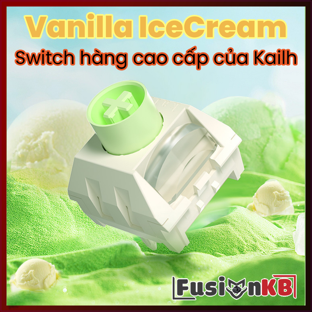 Vanilla IceCream Switch | Kailh Box switch | Linear Switch | Switch sưu ...