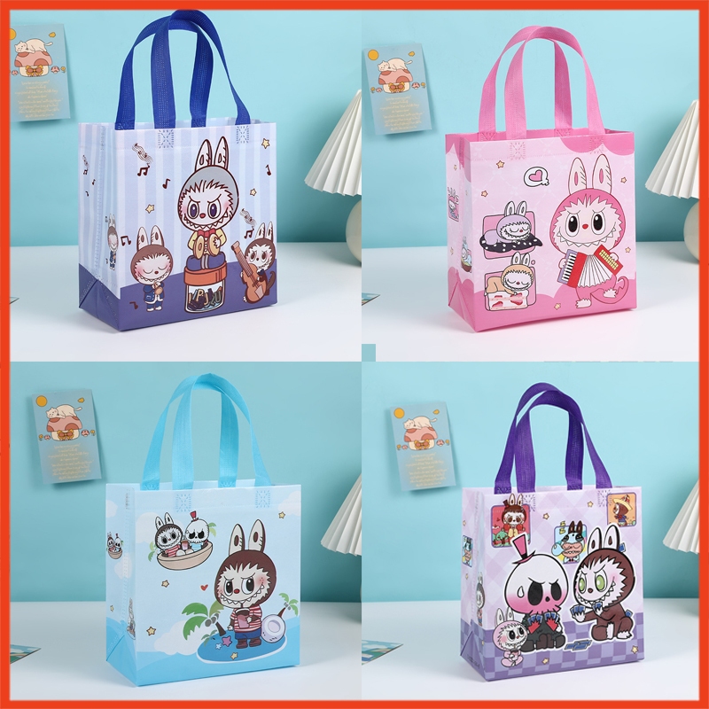 Túi vải không dệt Labubu cute dễ thương chống thấm nước kèm quai đeo ...