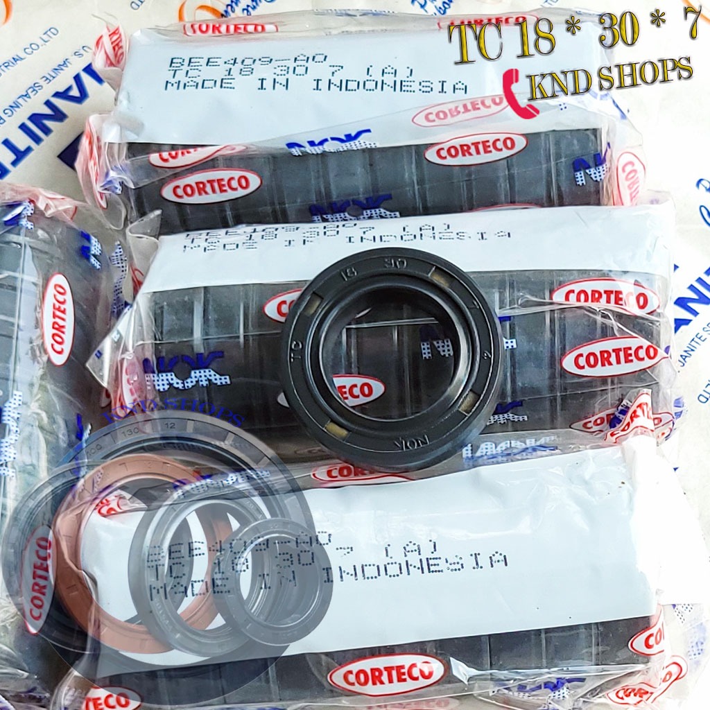 Phớt NOK TC/Janite TG 18*30*7 / NOK TC/Janite TG 18*32*7, Phớt chặn dầu trục pully dẫn động ô tô ...