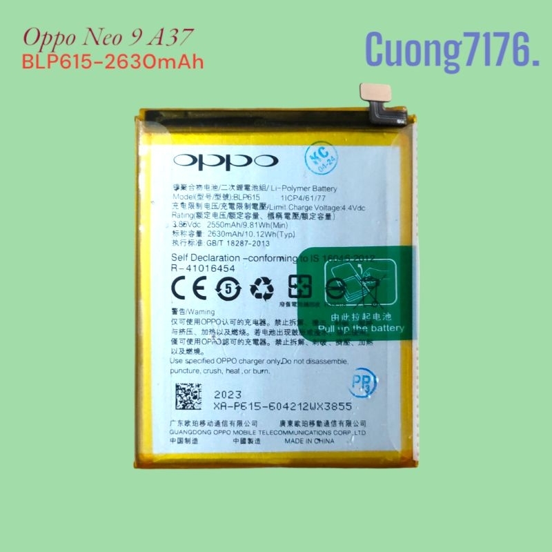 Pin Oppo Neo 9 A37 (BLP615) Mới Chính Hãng | Shopee Việt Nam