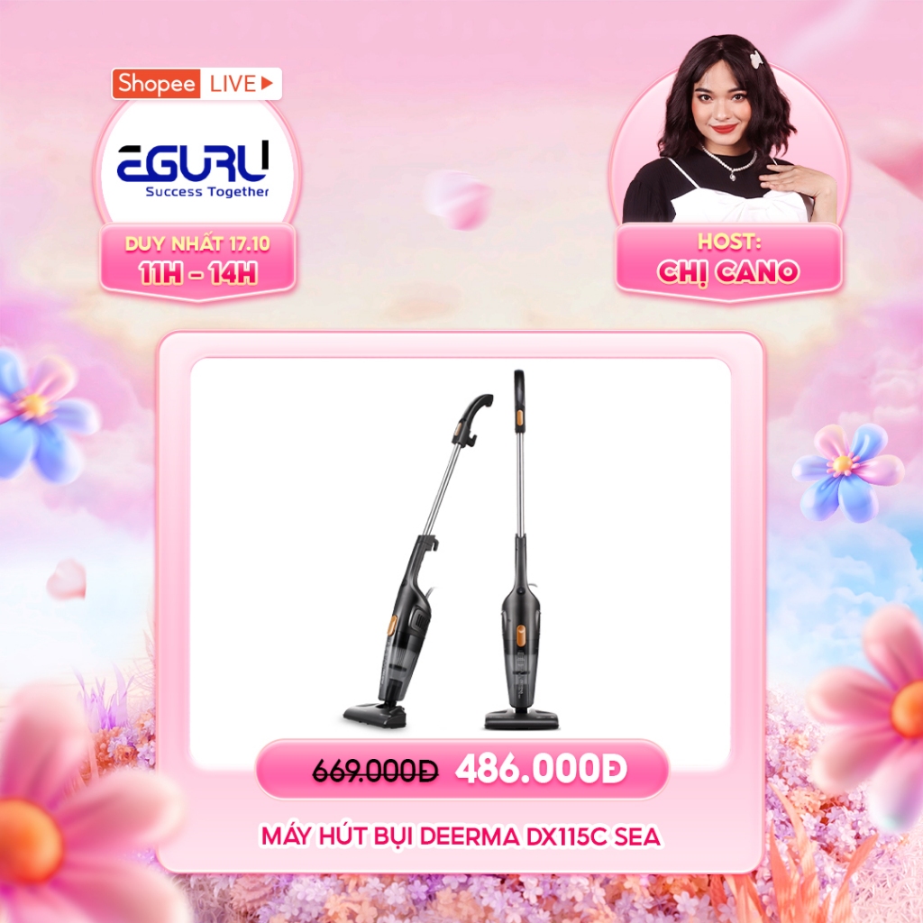 Máy Hút Bụi Cầm Tay Deerma DX115C/DX118C SEA Công Suất 600W Lực Hút ...