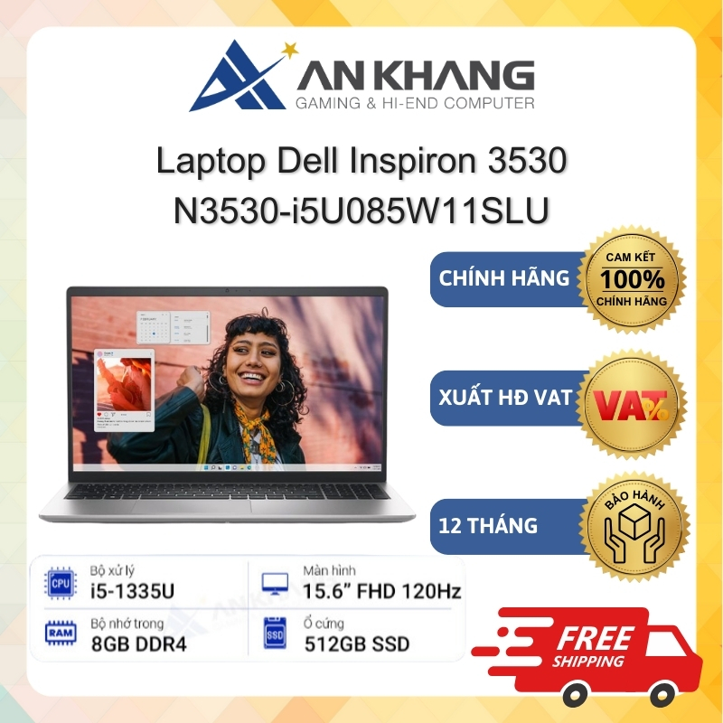 Laptop Dell Inspiron 3530 N3530-i5U085W11SLU (i5-1335U, 8GB, 512GB SSD, 15.6" FHD) Chính hãng ...