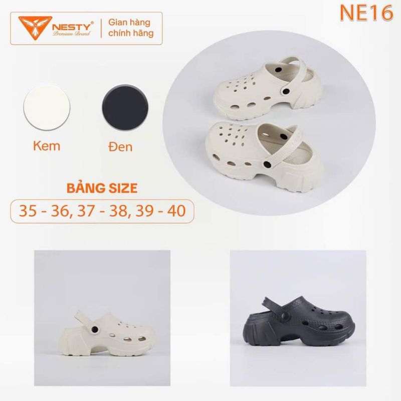 [ Tặng kèm Sticker ] Dép Nesty đế cao 7.5cm -NE16 | Shopee Việt Nam