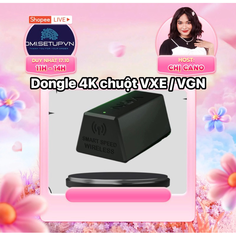 Bộ thu phát không dây 4K chuột VGN F1 Pro Max/ F1 Moba / và chuột VXE ...