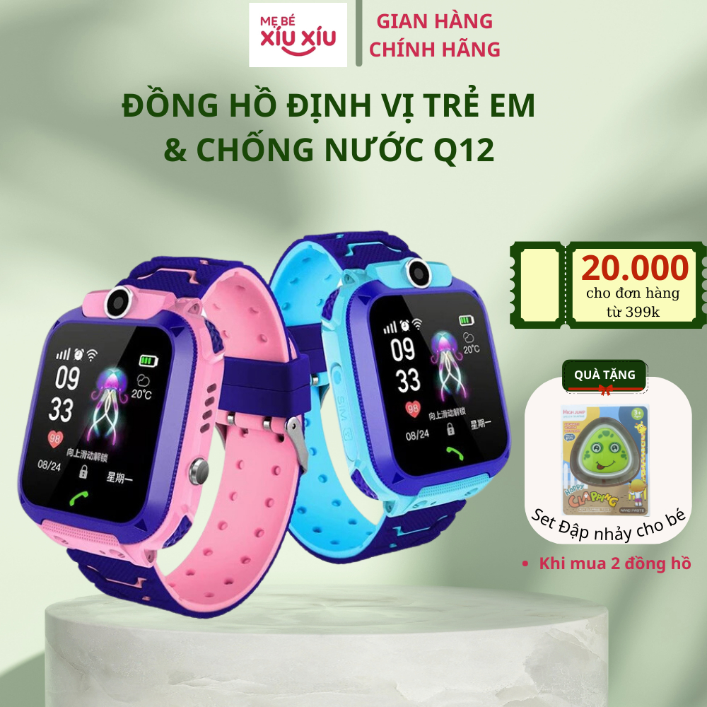 Đồng Hồ Định Vị Trẻ Em - Chống Nước - Thông Minh Q12 - An Toàn Cho Bé - Dễ Dàng Sử Dụng | Shopee ...