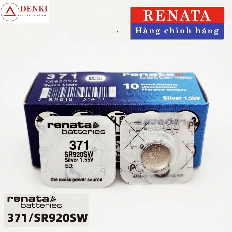 Pin Đồng Hồ Renata SR920SW 371 Vỉ 1 Viên - Hàng Chính Hãng | Shopee ...