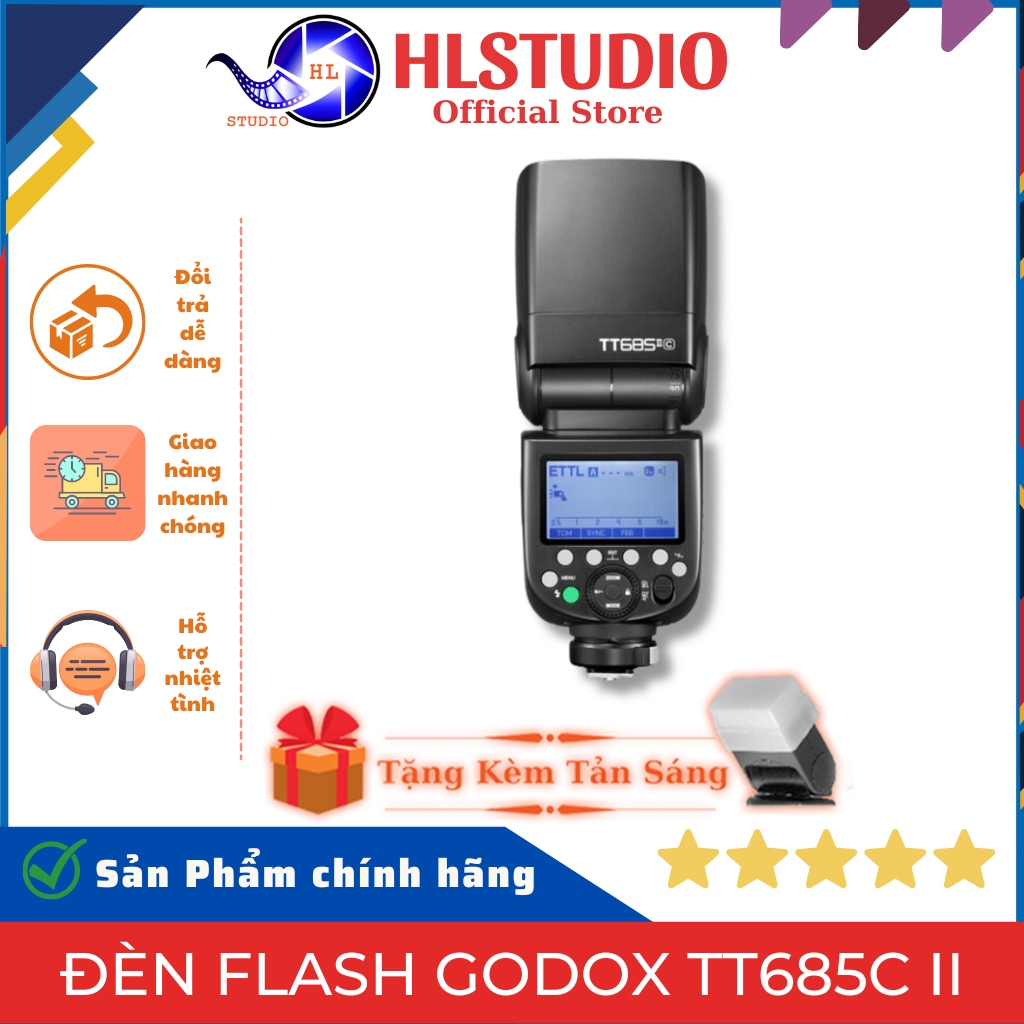 Đèn Flash Godox TT685IIC - Tương thích Canon và hỗ trợ TTL HL Studio ...