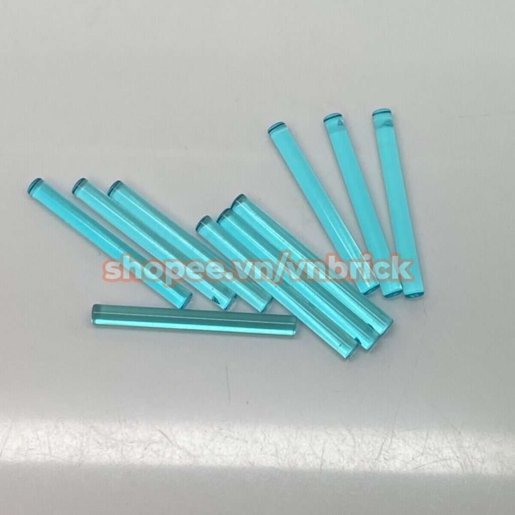 Lot 10x LEGO Trans-Light Blue Bar 4L - Lightsaber Blade / Wand) ID ...