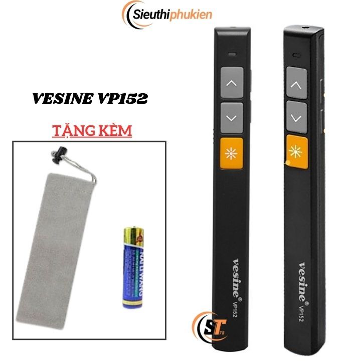 Bút trình chiếu Vesine VP152 tia đỏ , bút thuyết trình, bút chỉ laser ...
