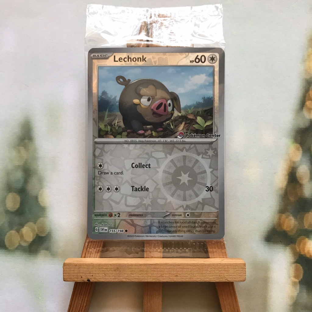 Thẻ hình Lechonk SVI EN 155/198 (seal) - Lá bài lẻ Pokemon Center ...